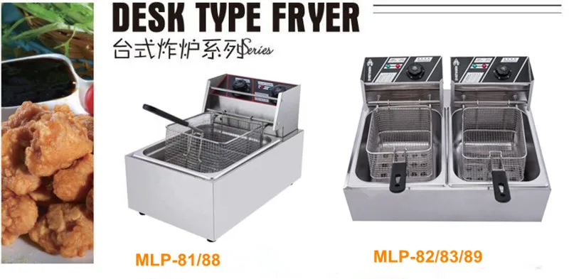 18L Commercial Electric Counter Top Potato Fryer - Tongmai