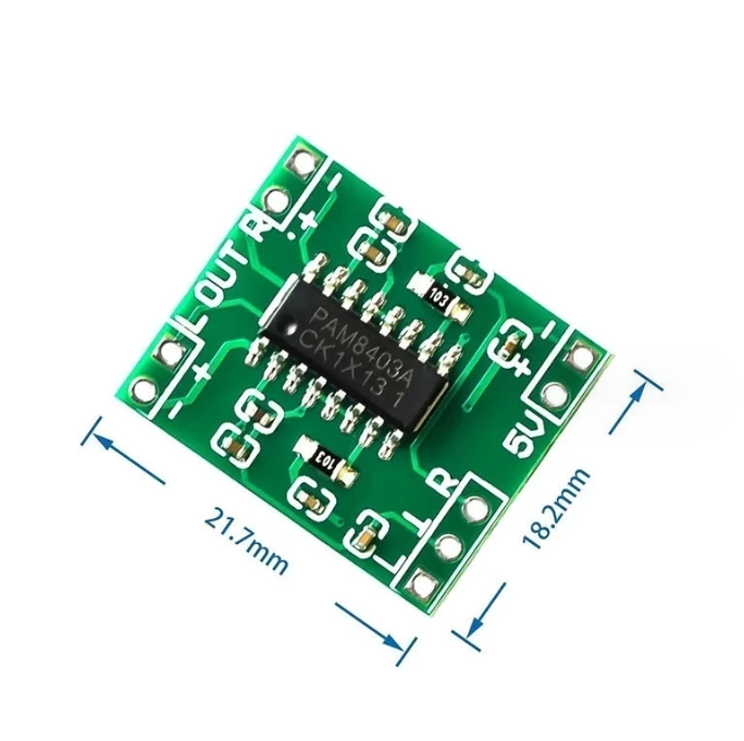 Pam8403 Mini PAM8403 Power Amplifier Board 2.5V To 5V 2 Channels 3W ...