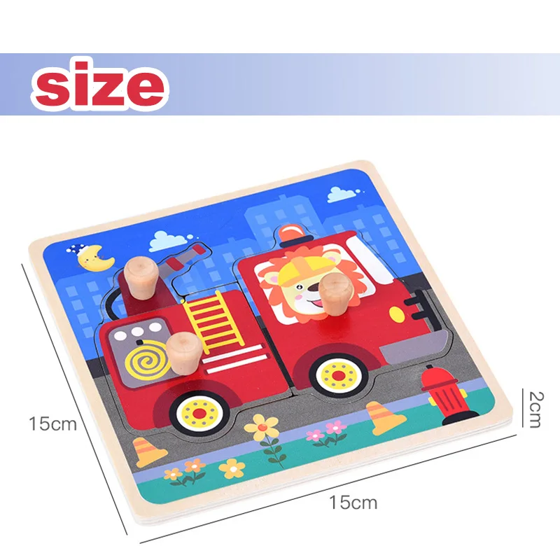 Motor Skill Learning Educational Toys Boy Girl Gift Wooden Peg Puzzles ...