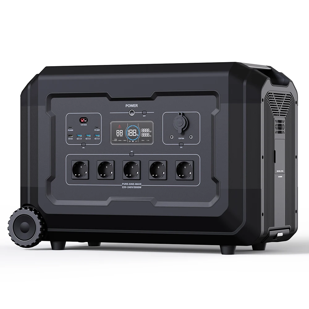 Large Capacity Lifepo4 Powerstation 1200 2400 4000 5000 Watt Generador Solar De Portable Power ...