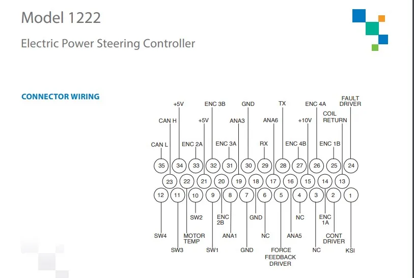 Curtis 1222-5101 Electric Power Steering Controller - 24-48V 70A