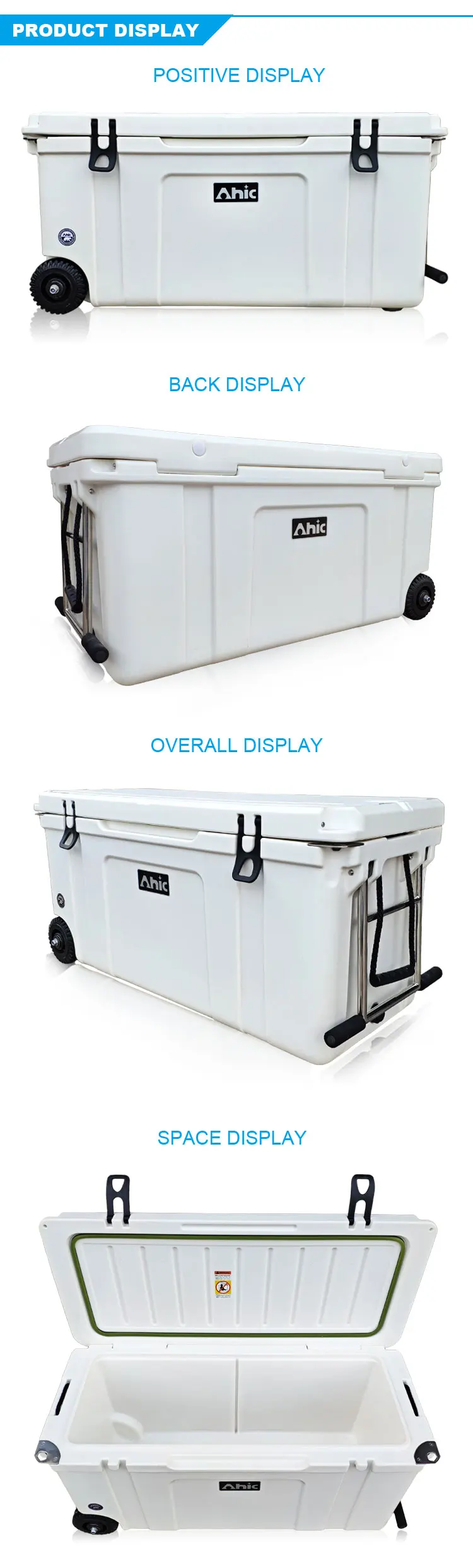 Dl120 Insulated Wheeled Cooler Box Big Camouflage Ice Chest For Outdoor ...