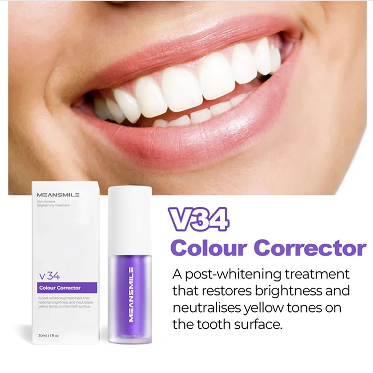 New Wholesale Customize Logo V34 Color Corrector Toothpaste For ...