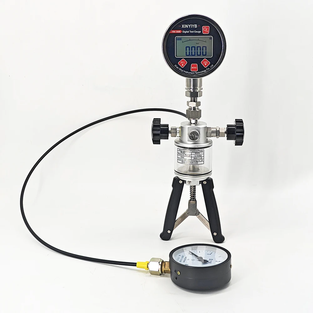 Handheld Hand Pressure Pneumatic Test Pump Oil Pressure Calibration ...