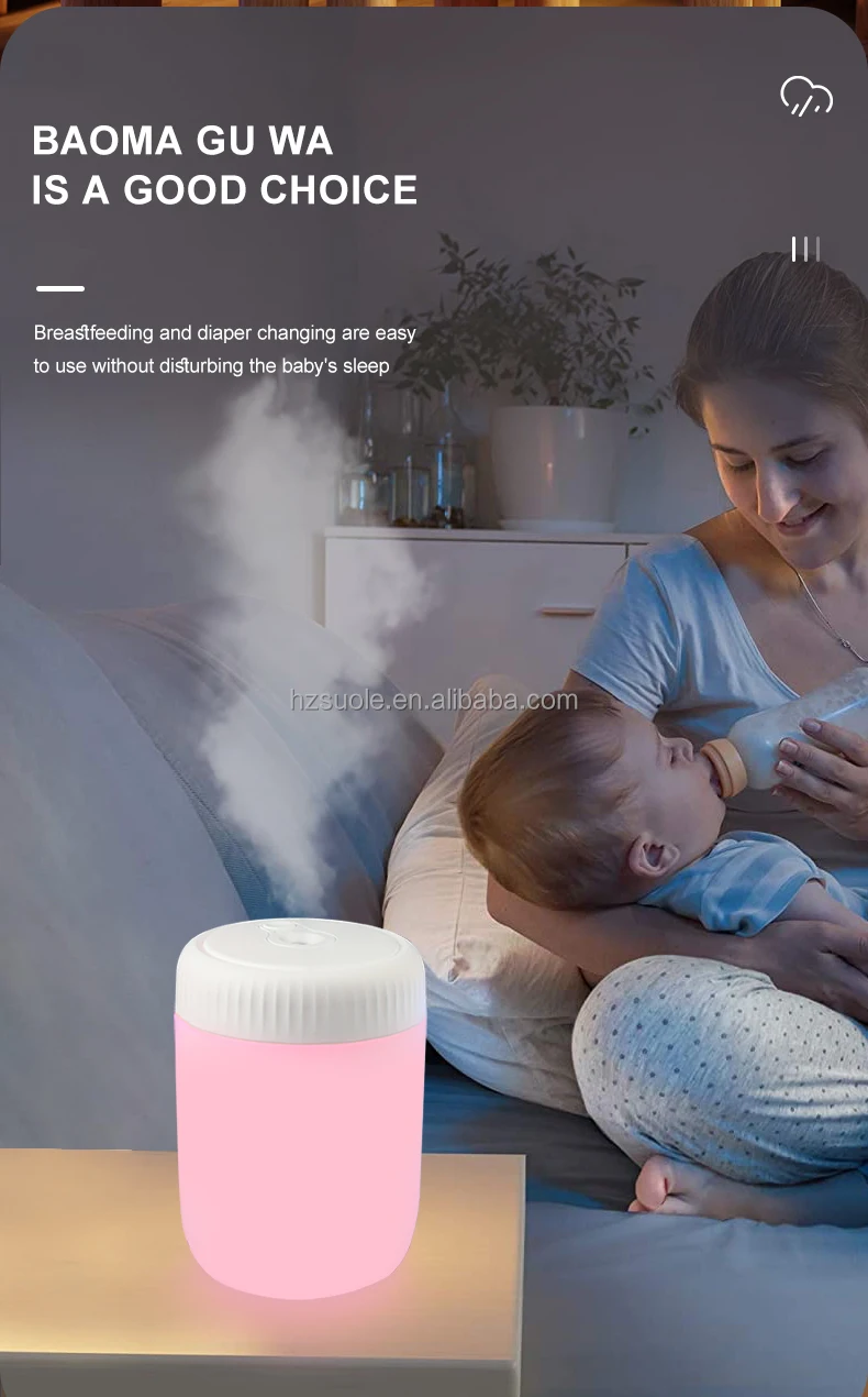 Soler X37 Usb Humidifiers Mist Maker With Colorful Night Light Mini ...
