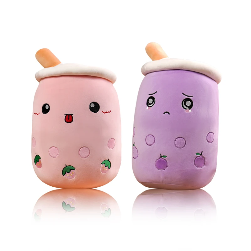 Custom Soft 15-70cm Bubble Tea Plush Toy Boba Tea Plush Bubble Milk Tea ...