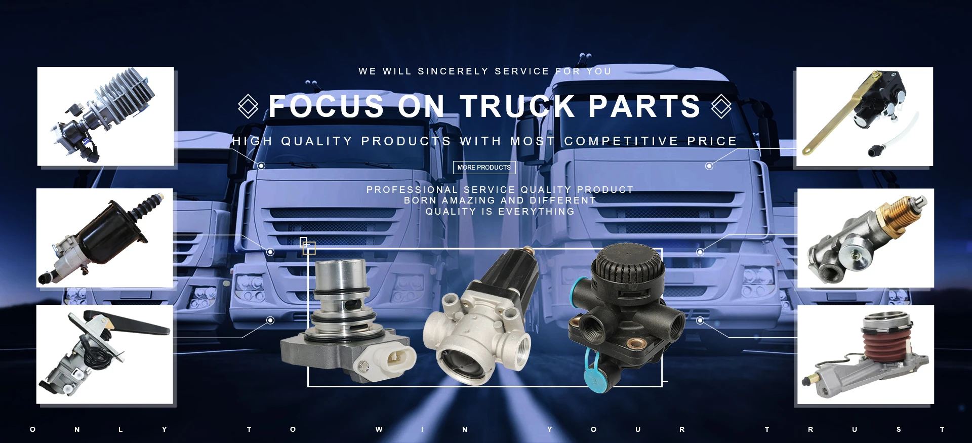 Truck Solenoid Control Valve Air Brake Valve Oe A0049978236 4721763160 ...