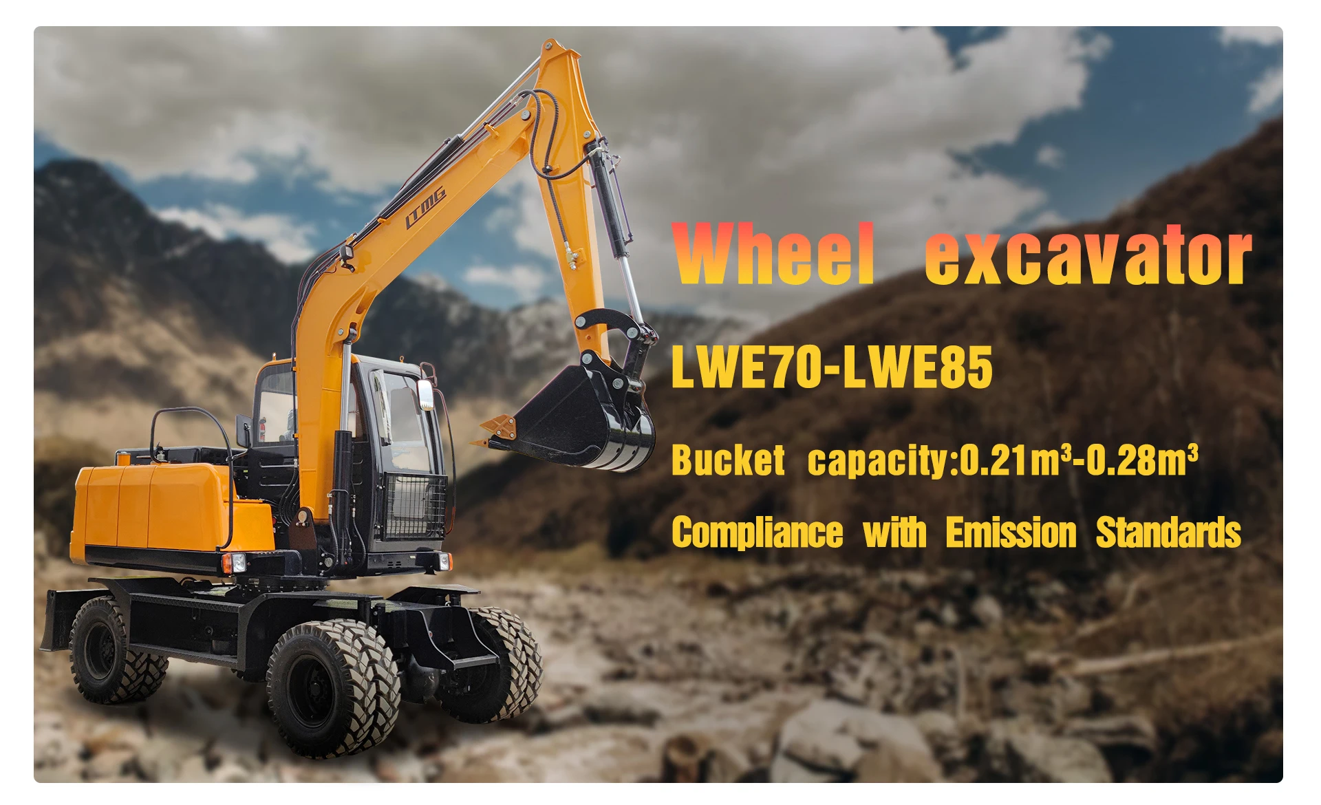 Ltmg Heavy Machine Big Hydraulic Digging Wheel Excavator 7ton 8ton ...