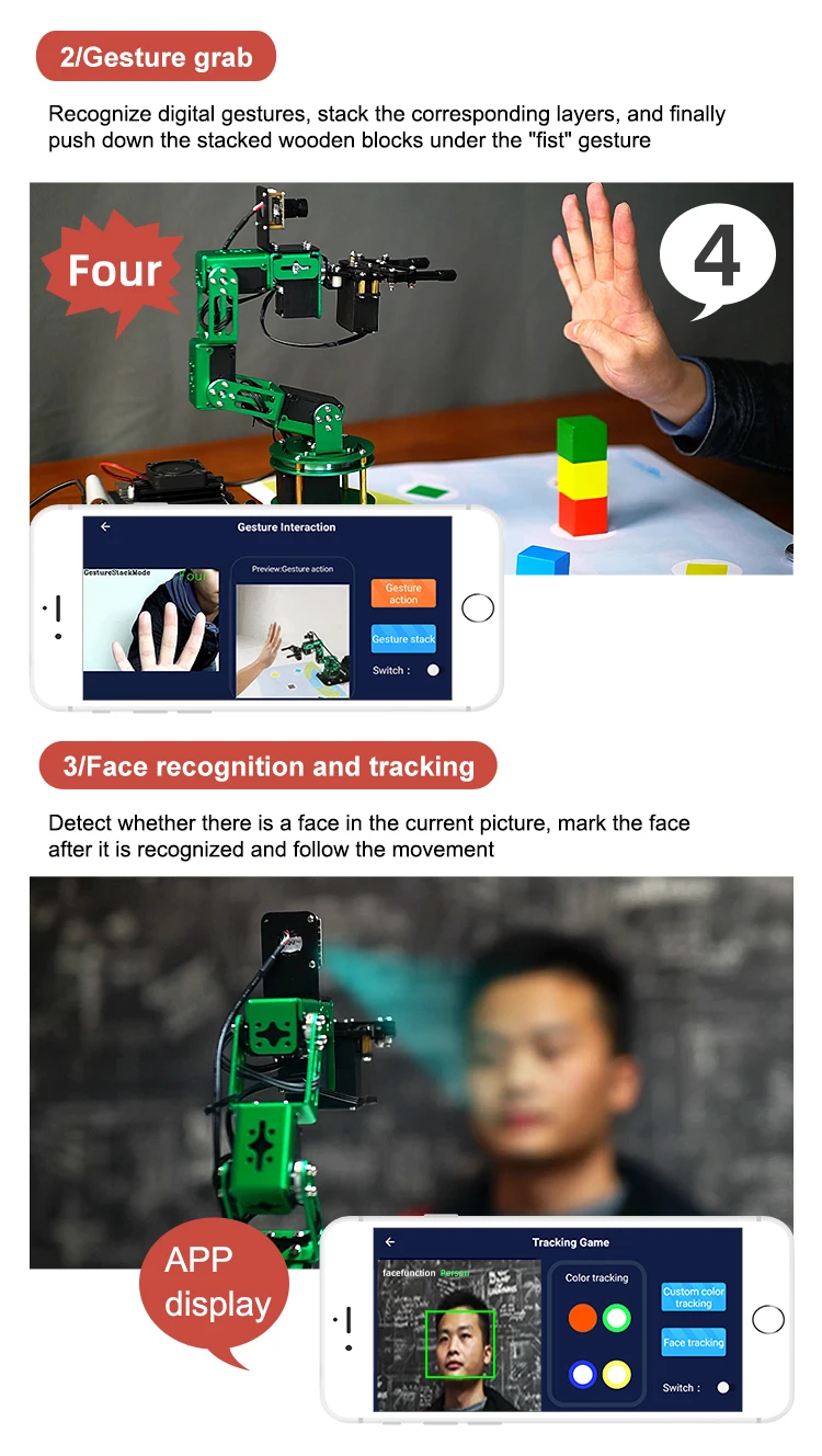 Yahboom Ai Visual Robot Arm Ros Open Source Programming Kit With ...