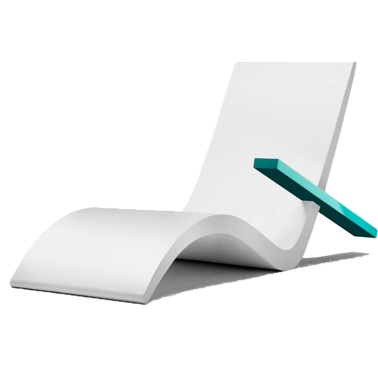 Ledge Modern Swimming Pool Chaise Lounger With Arm Rest Beach Lounge ...