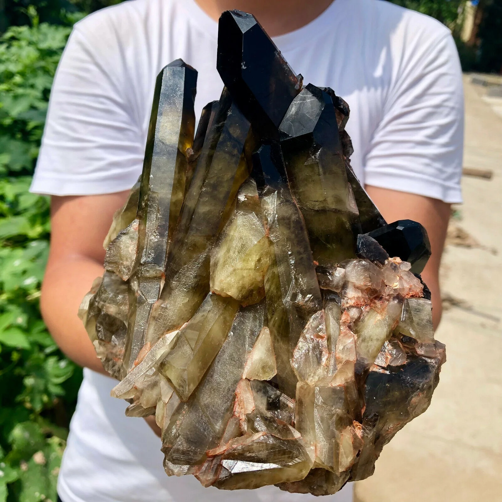 Wholesale Natural Healing Raw Large Crystal Cluster Smokey Citrine ...