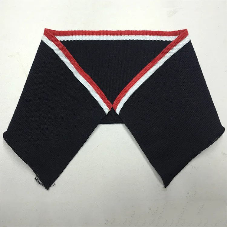 Custom 1x1 Polyester Plain Ribbing Knitted Thread Fabric Elastic Fabric ...