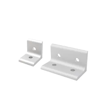 Silver Oxide Aluminium Profile 4080 L-angle Corner Bracket With 4 Holes ...