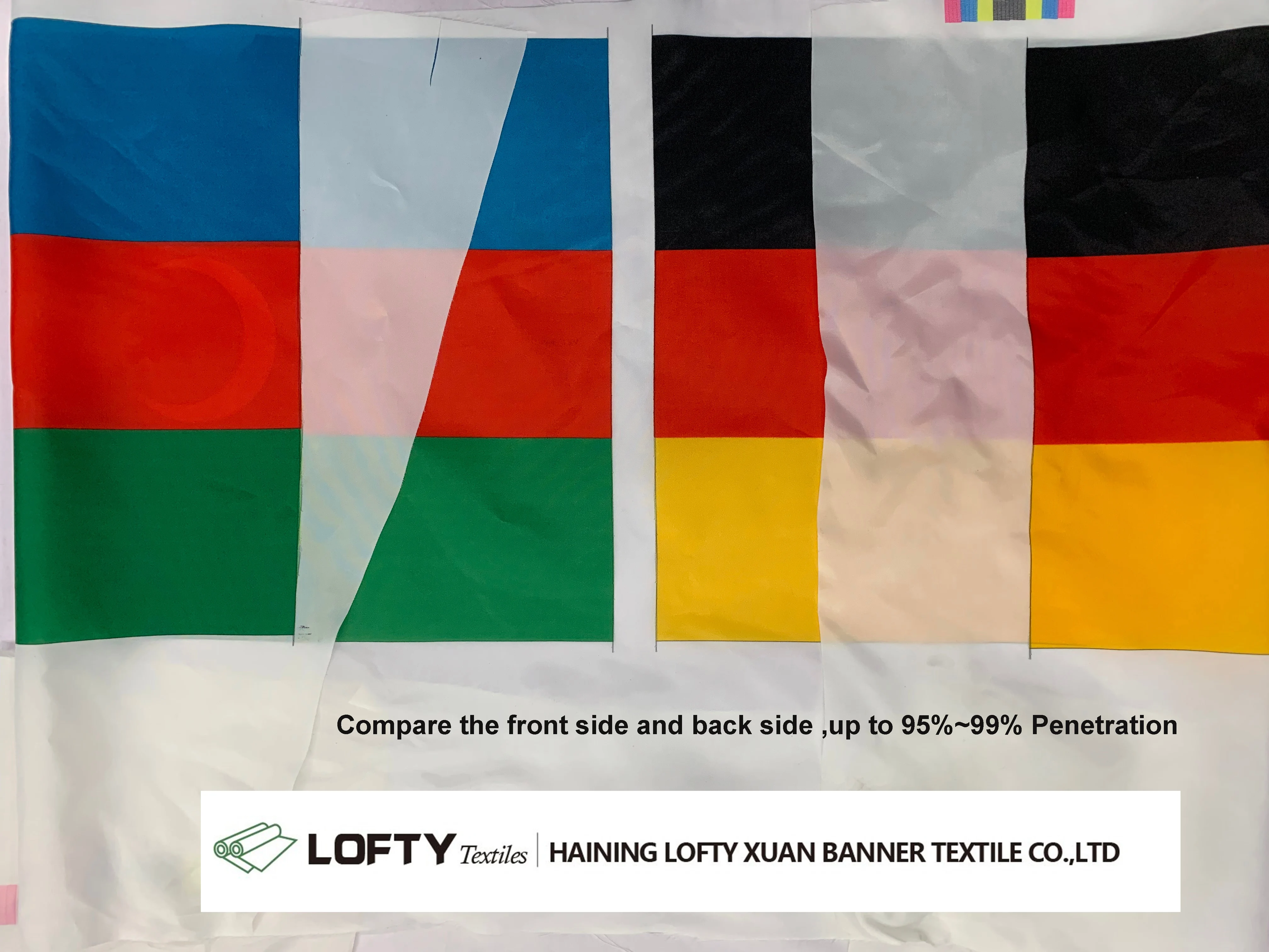 60gsm Dye Sublimation Pongee Polyester Flag Fabric for Rectangle Flags ...