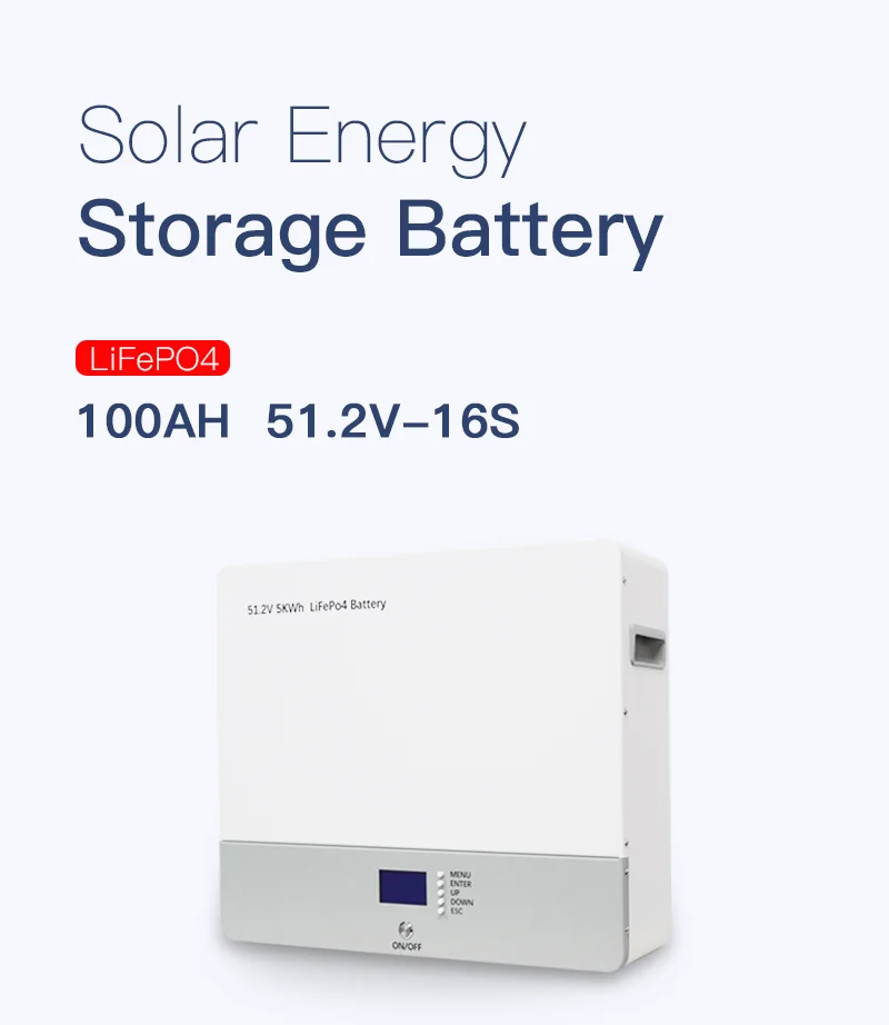 100AH Power Wall Mounted Home Power Storage Deep Cycle Rechargeable ...
