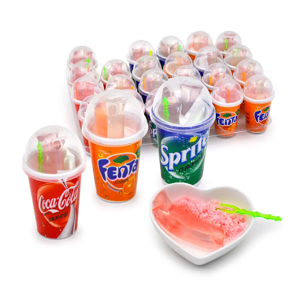 Wholesale Custom Fruit Flavor Juice Drop Jelly Gummy Candy With Sour ...