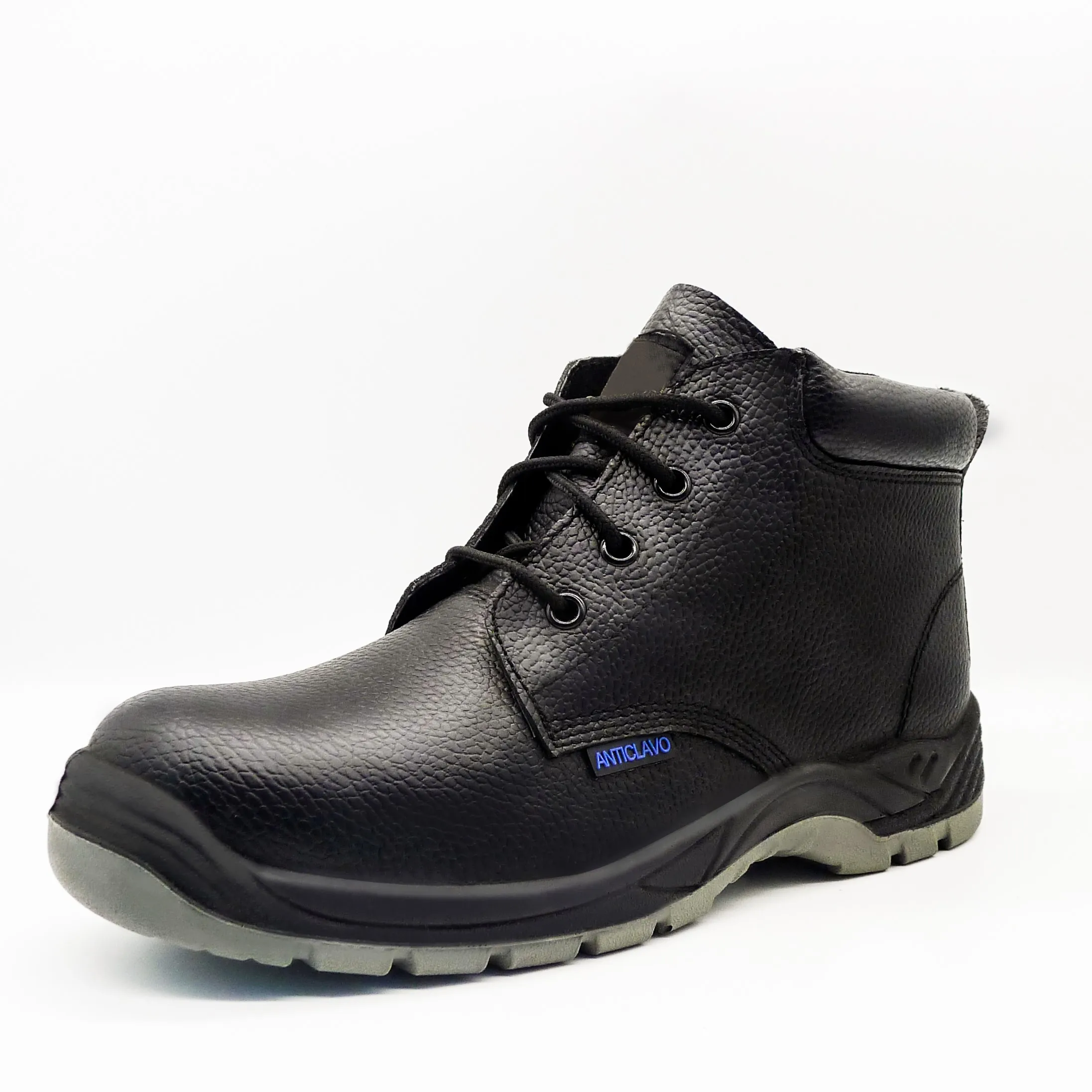 Aegisec Mid Cut Steel Toe Safety Boots Leather Slip Resistant Pu Sole ...