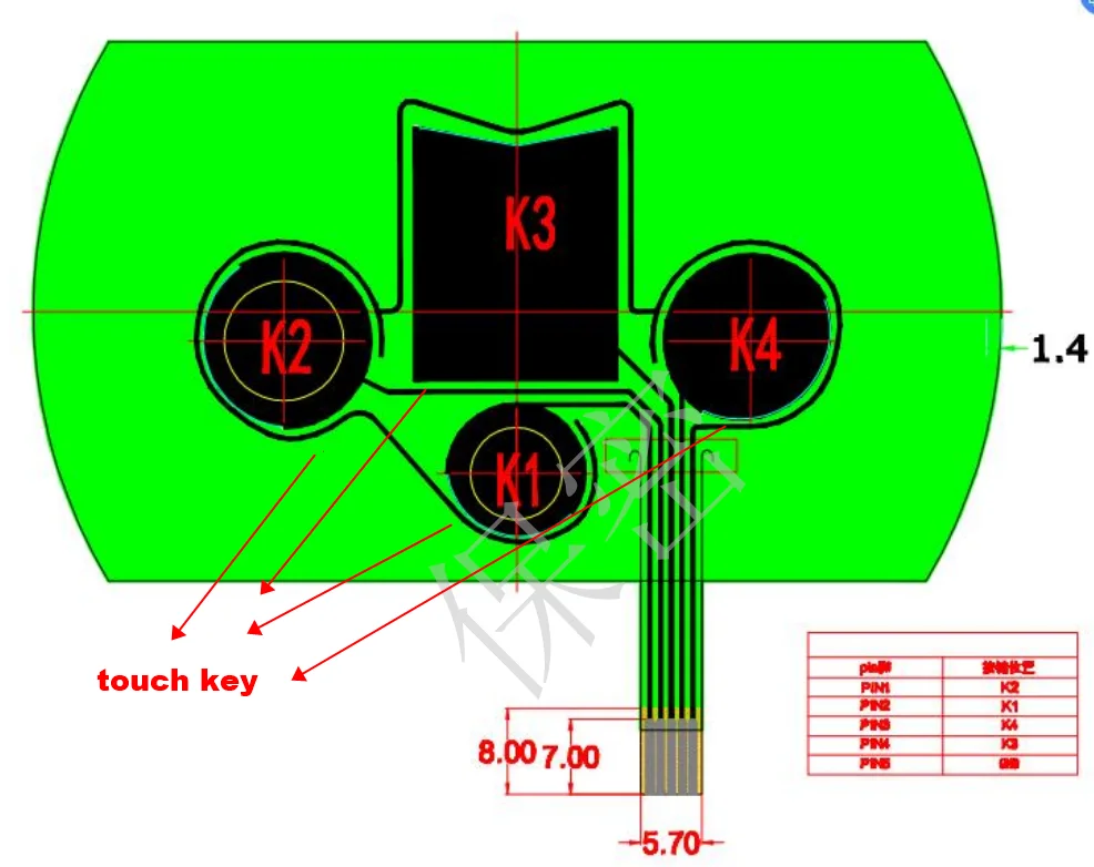 7 Segment LED Digital Display with Touch Screen for Water Purifier