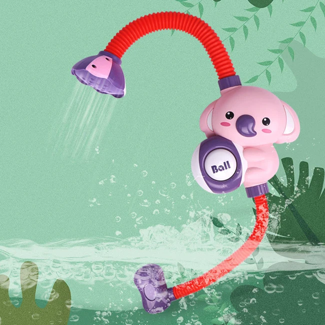 Baby Bath Shower Rooms Electric Elephant Shower Head Flower Sprinkler ...