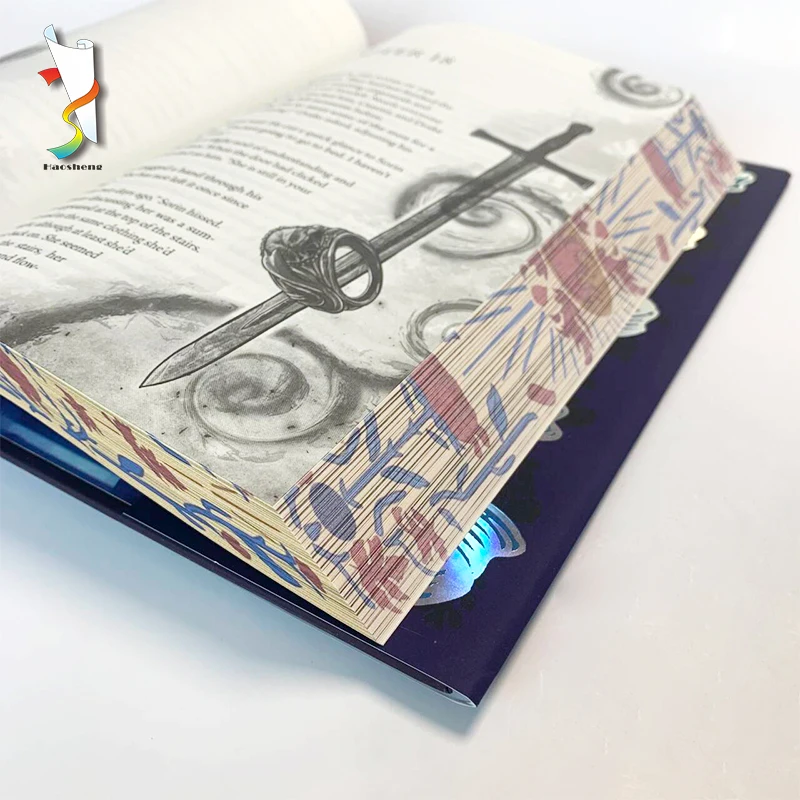 Custom Hardcover Sprayed Edge Novel Book Personal Printing Supplier ...