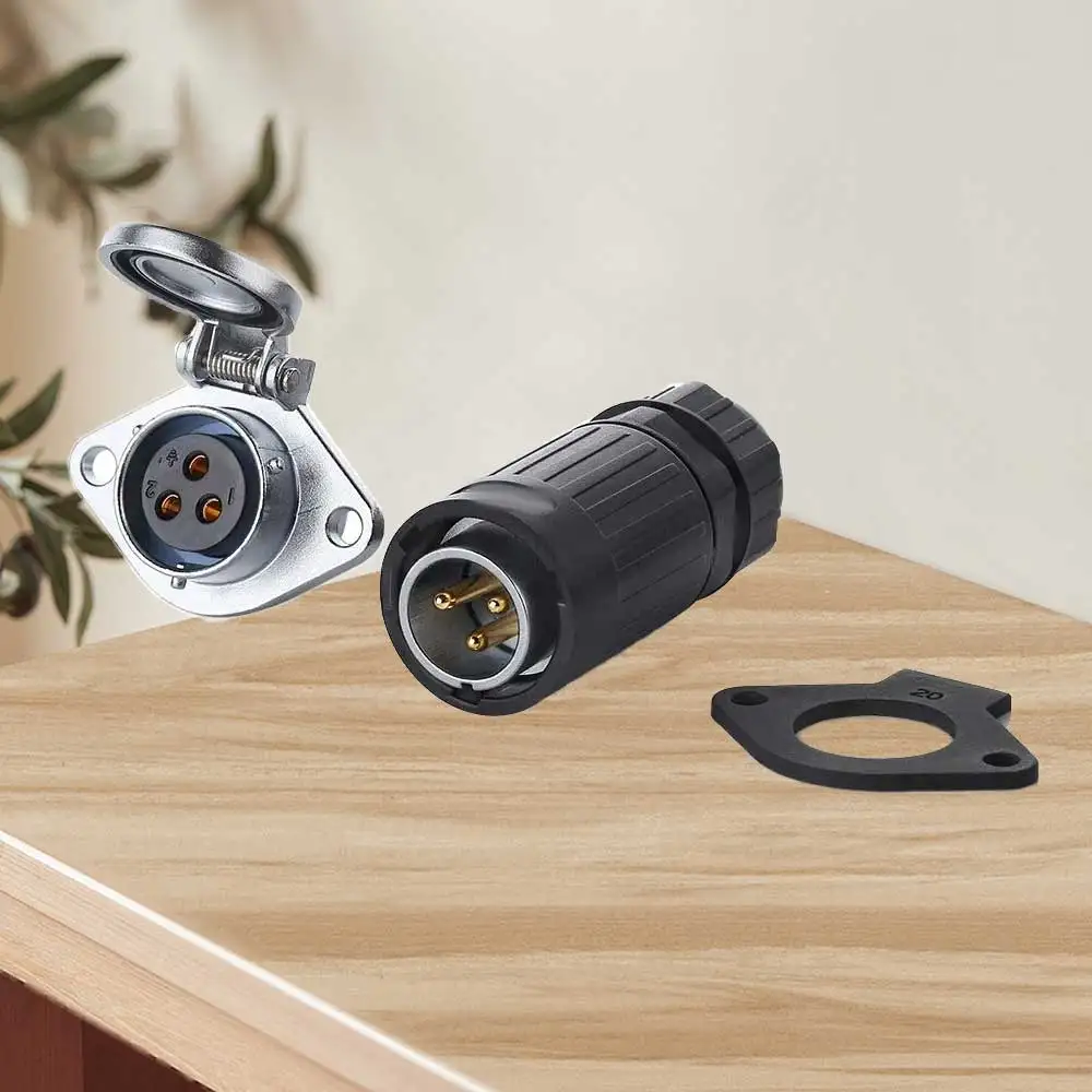 Oswell Circular Power 3 Pin Electrical Waterproof Automotive Plug ...