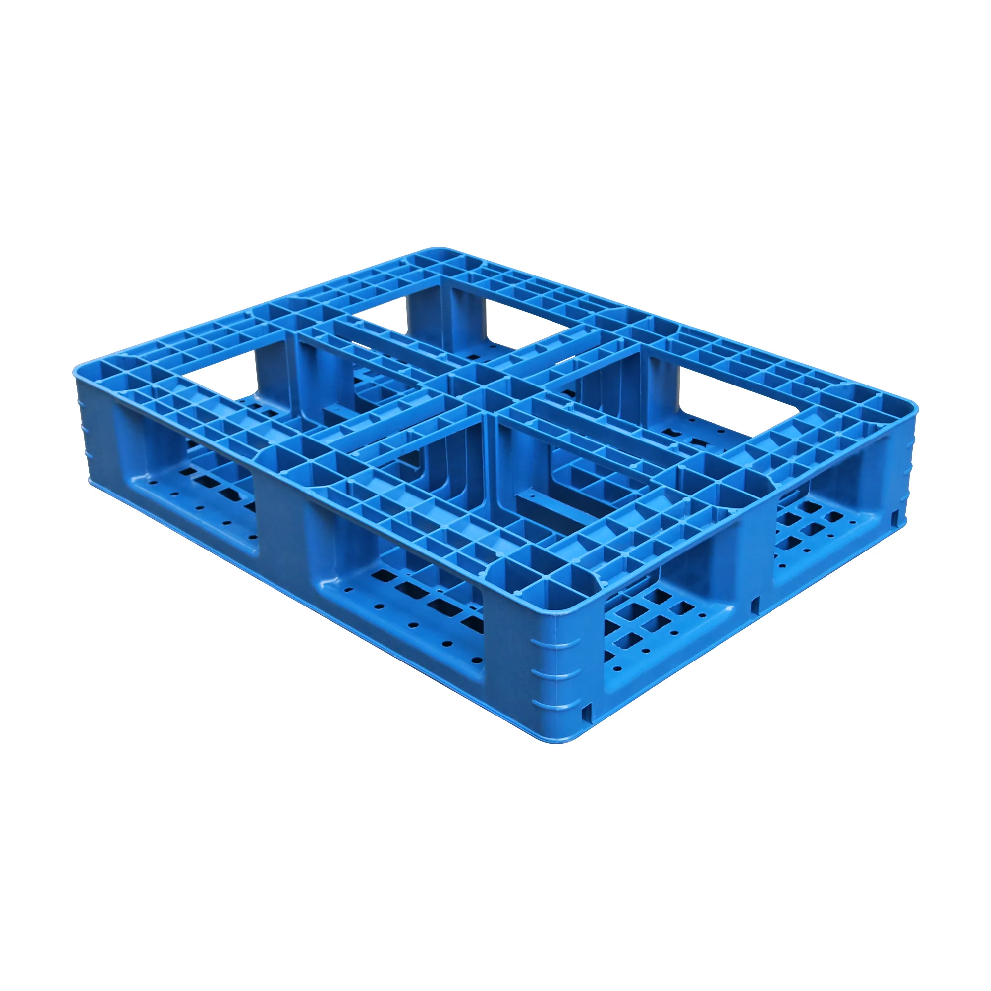 QS Large Stackable Reversible Plastic Pallet Euro Heavy Duty Perforated ...