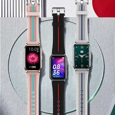 H76 Smartwatch Ip68 Hyperboloid Glass Screen Low Power Heart Rate Bp ...