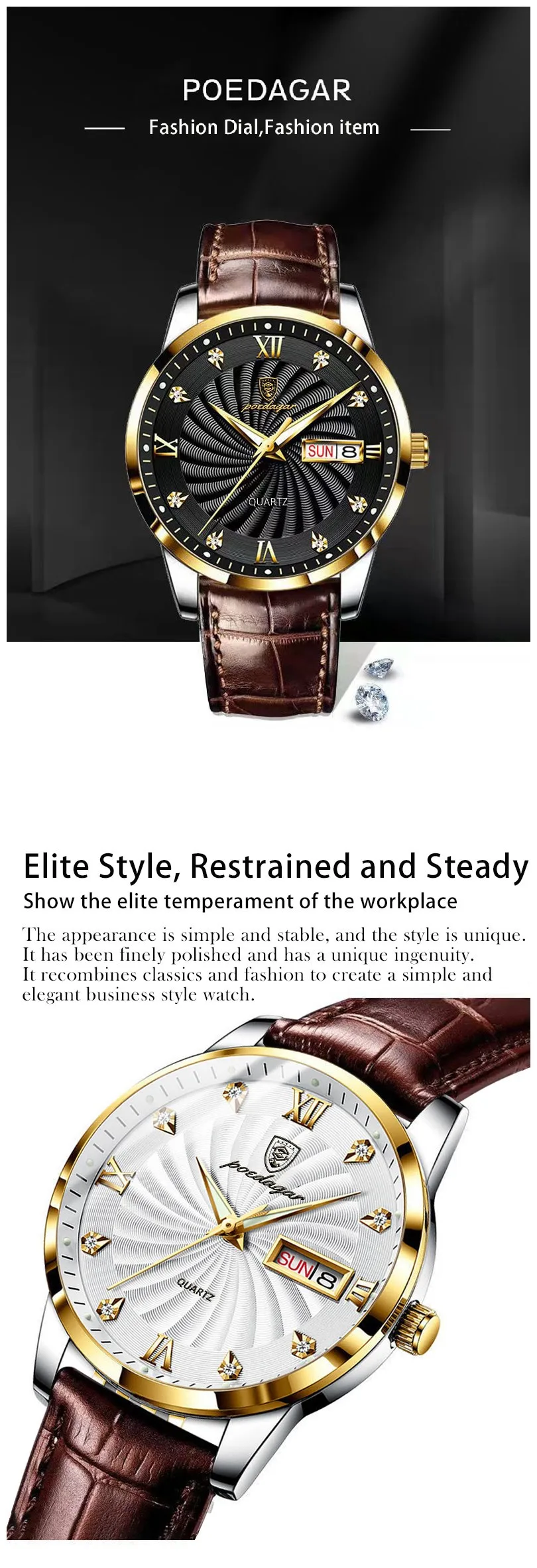 Poedagar 827 Cheap Hot Selling Fashion Men Watch Custom Logo Small Oem ...