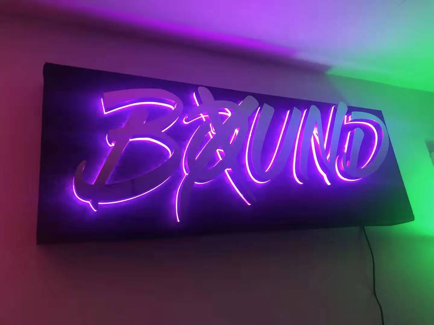 Acrylic Back Letters Logo 3d Illuminated Metal Letter Signs Custom ...