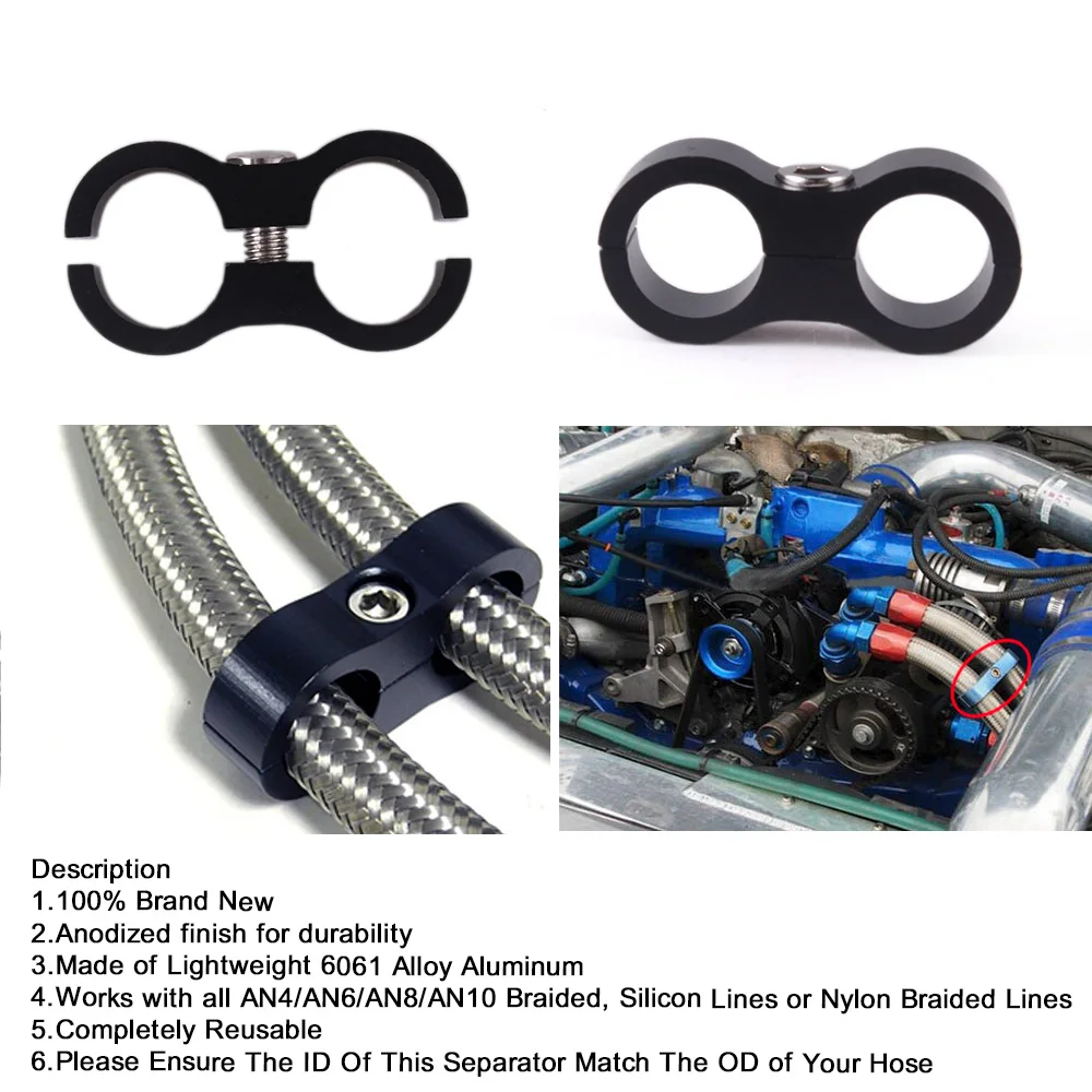 Universal Aluminum Dual Pipe Clamps - Durable & Versatile