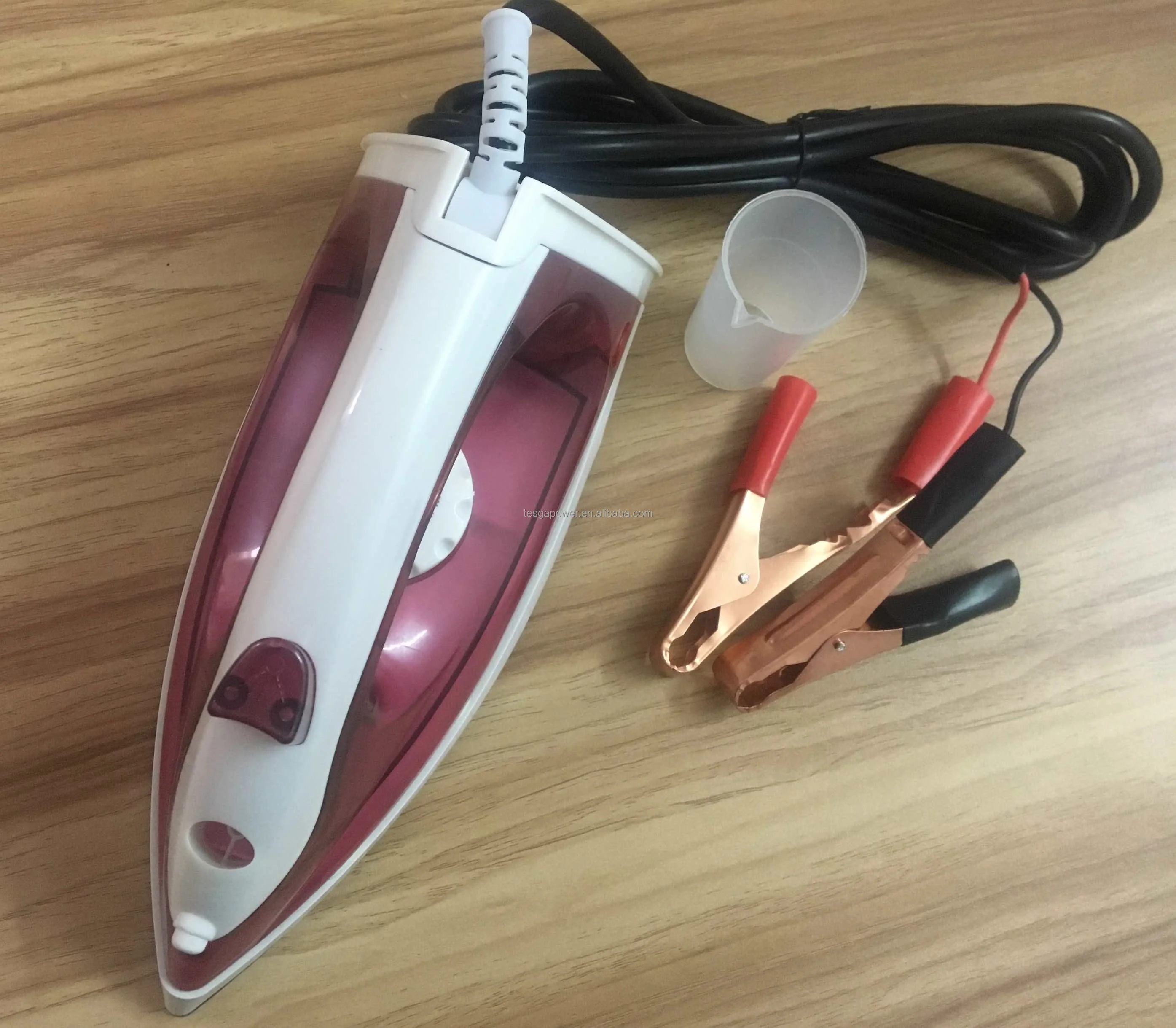 CB Solar Powered Iron - 12V DC Iron with Free Spare Parts