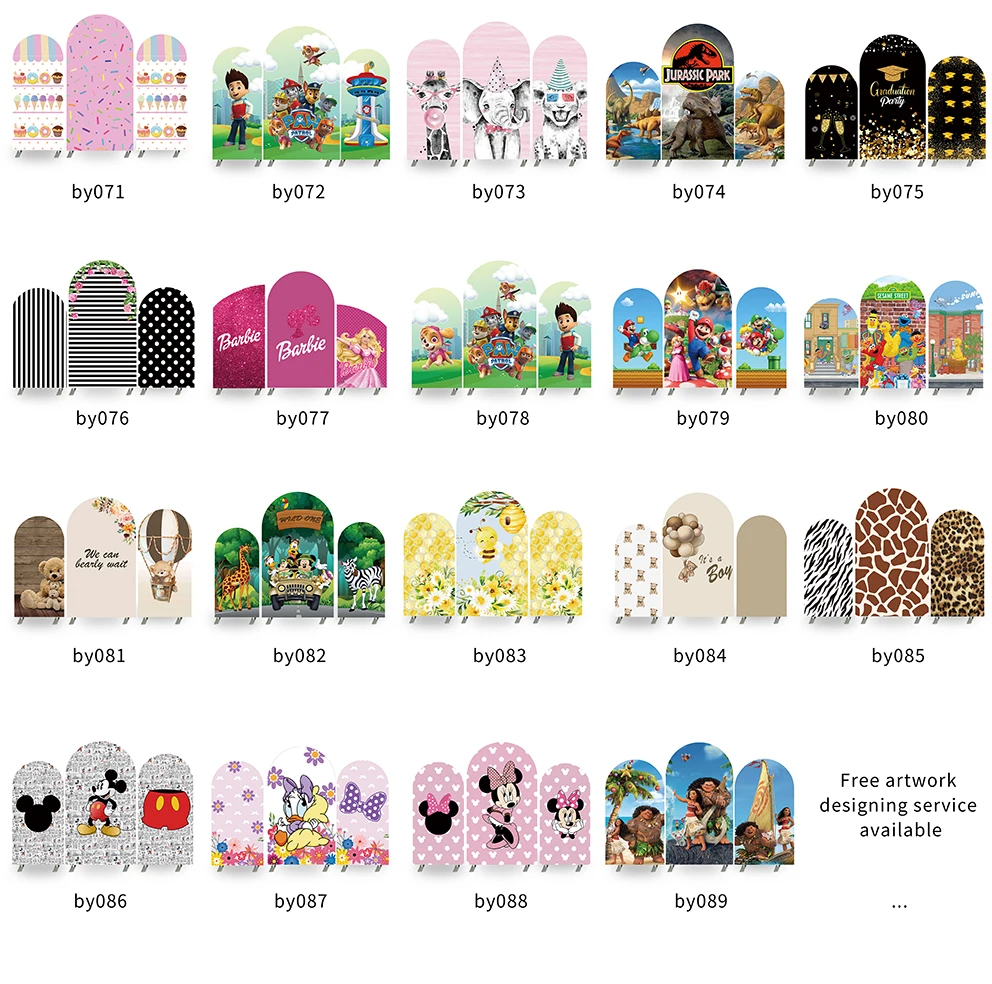 Factory Wholesale Price Cartoon Arch Backdrop For Birthday Party And ...