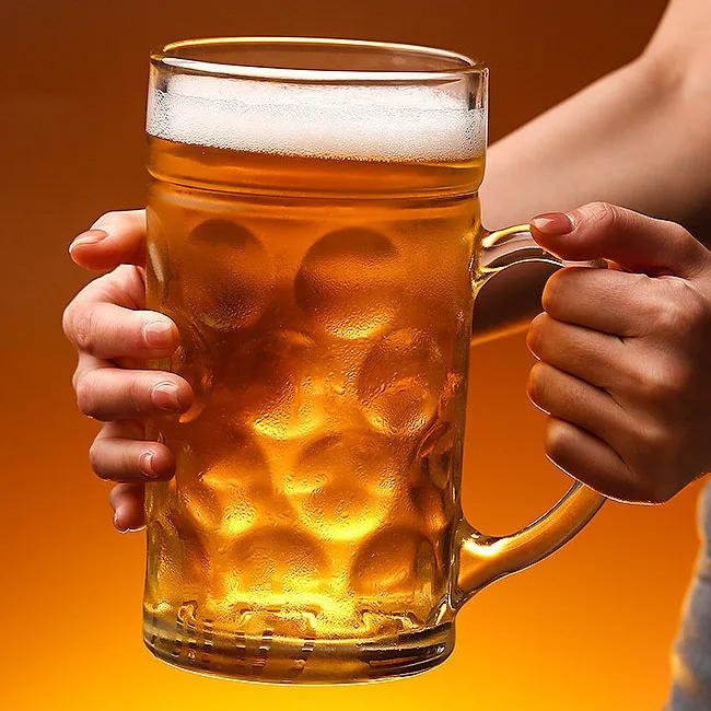 1l Hero Beer Mug With Hand Home Bar Food Grade German Beer Steins ...