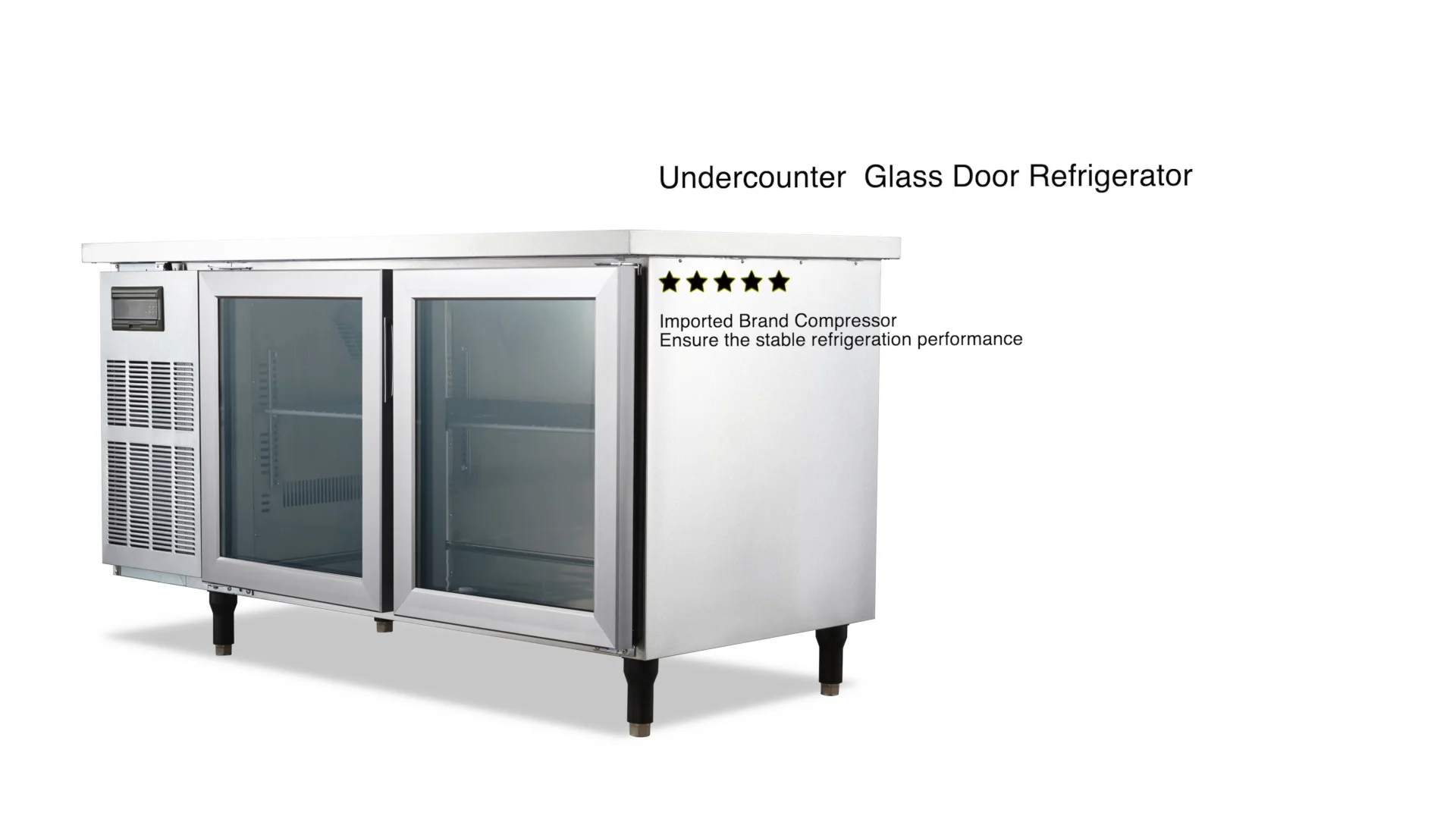 Factory 200l~450l Customizable Commercial Table Top Fridge Freezer ...