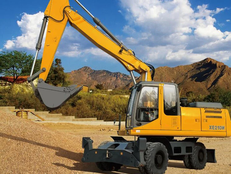 XE210 Wheel Excavator - 1.2m3 Bucket Capacity & Powerful Engine