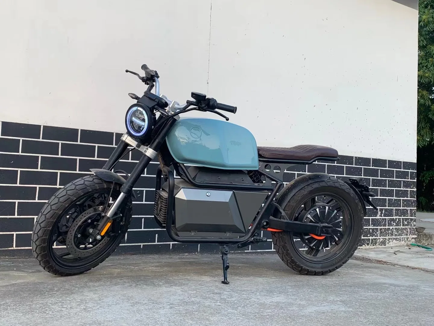 Retro 5000w 72v35ah Lithium Battery 60km/h Classic Electric Cafe Racer ...