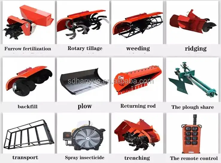 Multi-function 25hp Agricultural Crawler Mini Tractor With Rotary ...