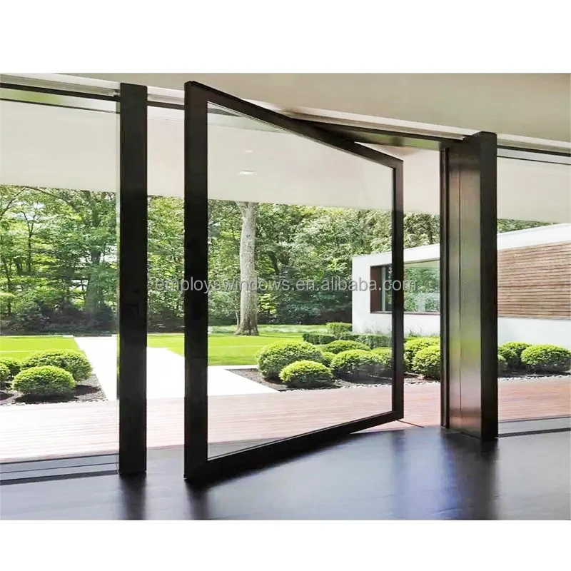 Forster Profile Steel Door Frame Pivot Entry Doors Modern Tempered ...