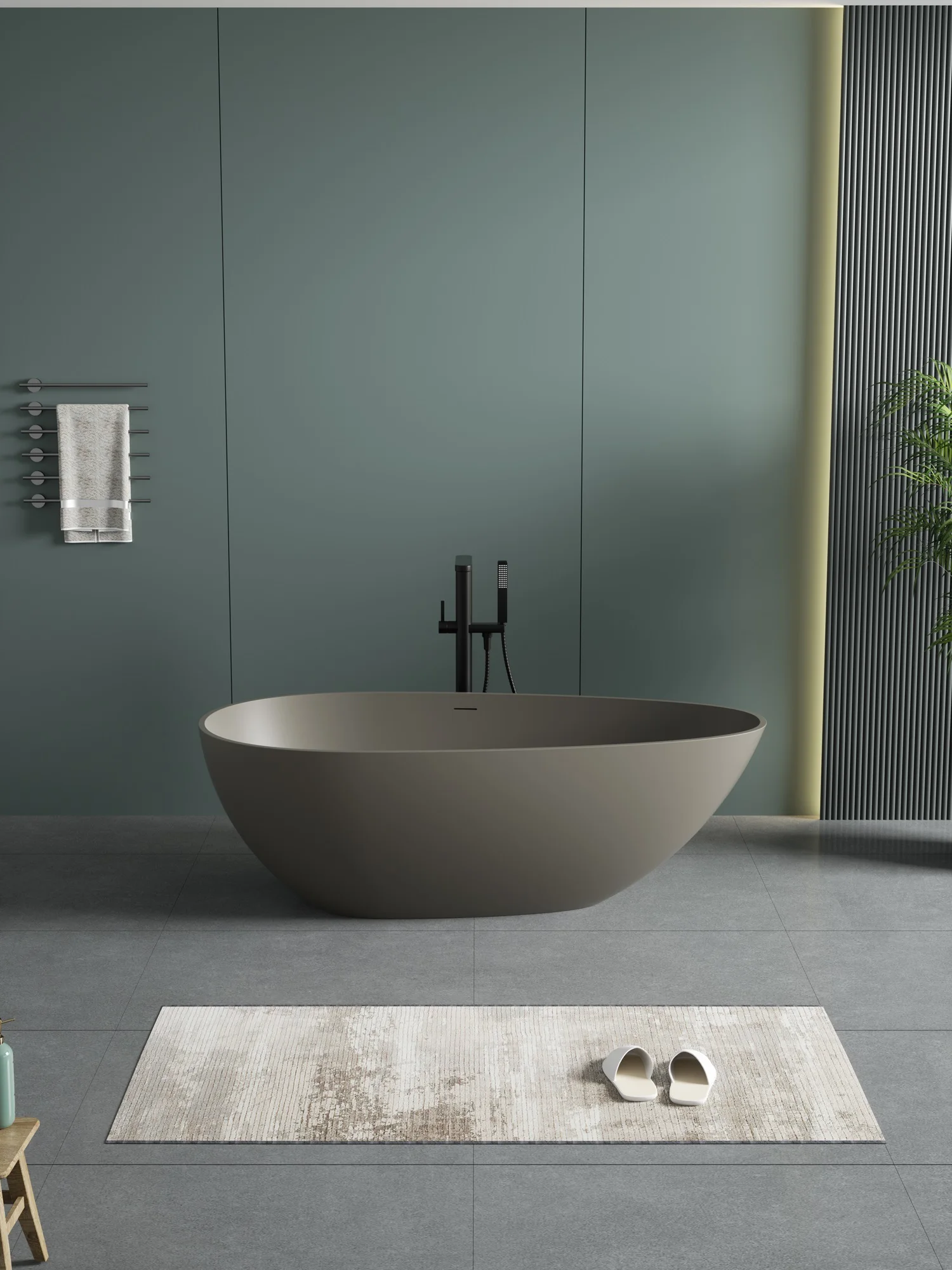 Modern Freestanding Bath Tub High Quality Solid Artificial Stone ...