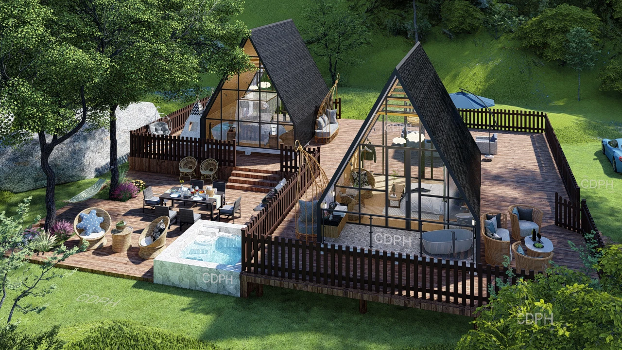 Airbnb Modular Triangular Casas Prefabricadas - Triangle House