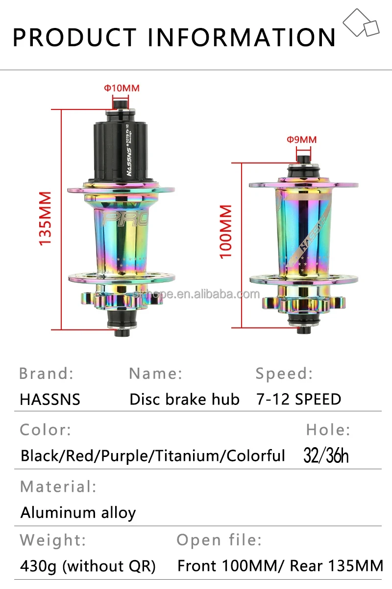 HASSNS PRO7 MTB Hubs - Durable, High-Performance Bike Parts