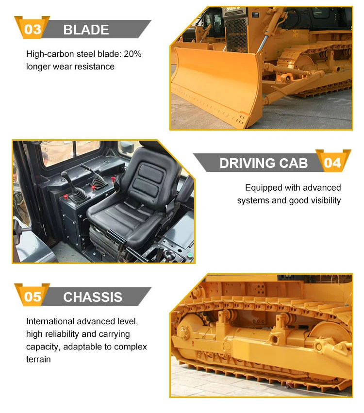 160hp Crawler Bulldozer Bulldozers Hydrostatic Travel Drive Bulldozer ...