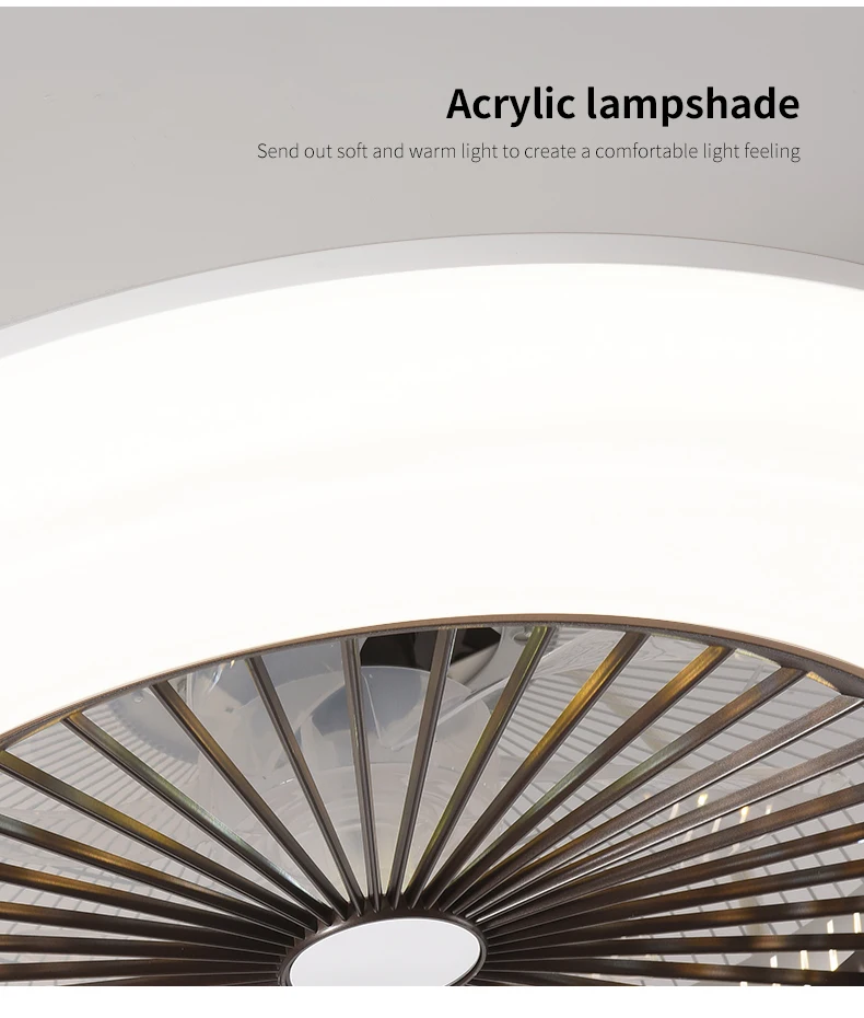 Modern Luxury European Style Ceiling Light With Fan 36w Iron Base Lamp ...