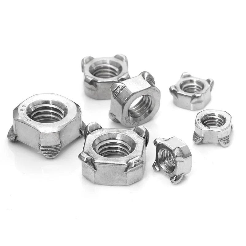 M4 M6 M8 M10 Square Weld Nut Steel Metric Square Hex Nuts Tee Type ...