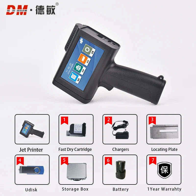 M10 Handheld Inkjet Printer Product Barcode Qr Code Batch Number Of ...