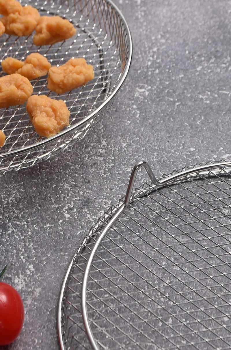 3pcs Stainless Steel air Fryer Mesh Basket Oven air Fryer Basket and ...