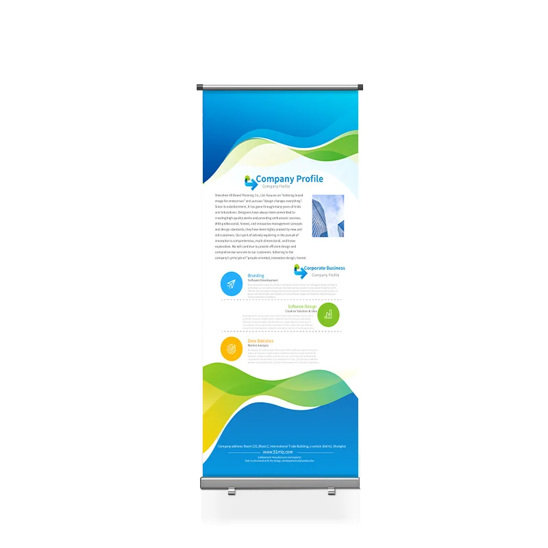 Aluminum Retractable Roll Up Banner Stand Printing Pull Up Banner Large ...