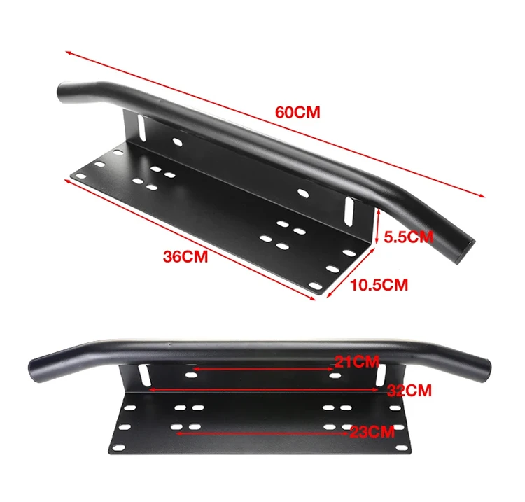 Universal Front License Plate Mounting Bracket Bull Bar Front Bumper ...