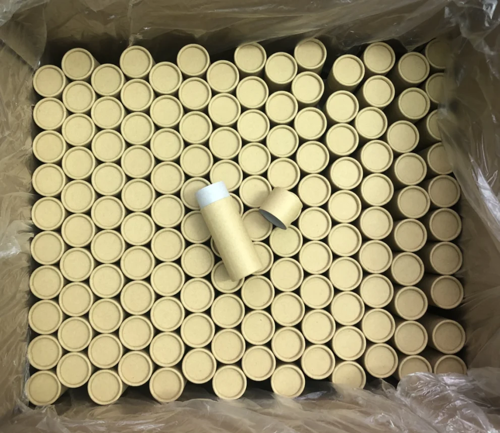 Eco Friendly Cardboard Lip Balm Sunscreen Stick Containers Push Up ...