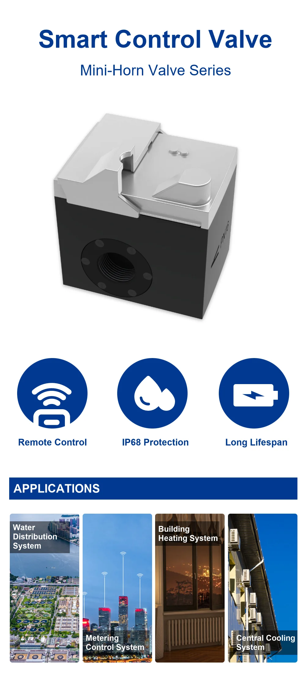 Smar Control Valve Min-horn Valve Series-dn15~dn25,Lora,Gprs/4g Nb-iot ...
